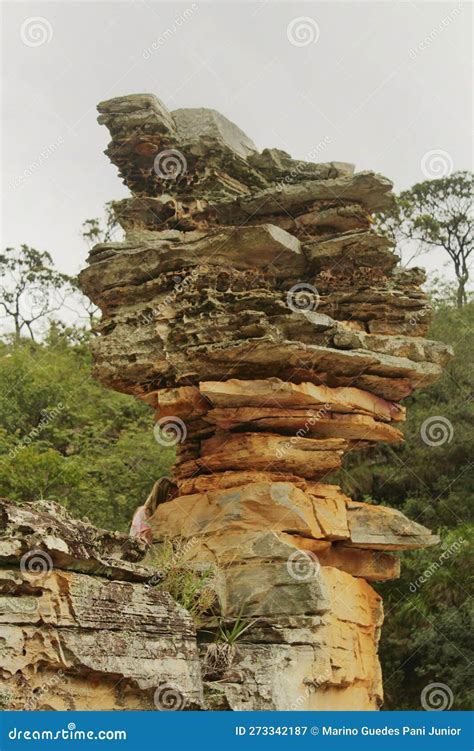 Multicolored Rock Structure Formed By The Action Of Winds Floods And Weather Characteristics
