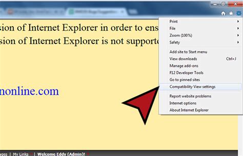 compatibility issues when using internet explorer 11
