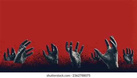 7 Hundred Zombie Hand Coming Out Ground Royalty Free Images Stock