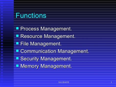 Functions Of Operating System
