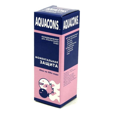 Aquacons кондиционер Моментальная защита, для аквариумной воды, 50 мл ...