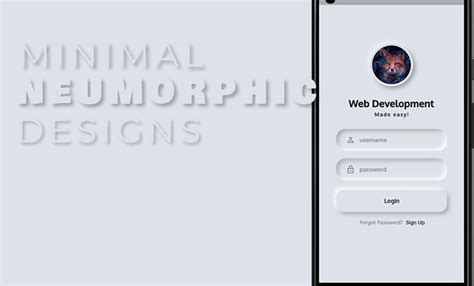 GitHub Techify50 Neumorphic Login