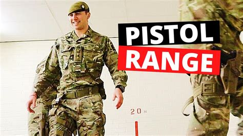 British Army Pistol Range Target Practice Youtube