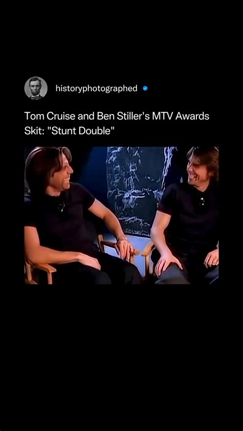 At The 2000 Mtv Movie Awards Tom Cruise And Ben Stiller Performed A