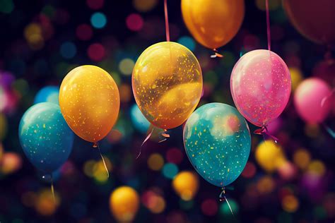 Free Download Birthday Balloons Background Image