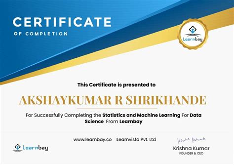 Hi I Am Excited To Share That Ive Completed A Certification In Statistics And Machine Learning