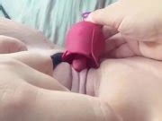 Horny Goth Testing New Rose Clit Licking Toy Visible Orgasm Xxx Mobile Porno Videos Movies
