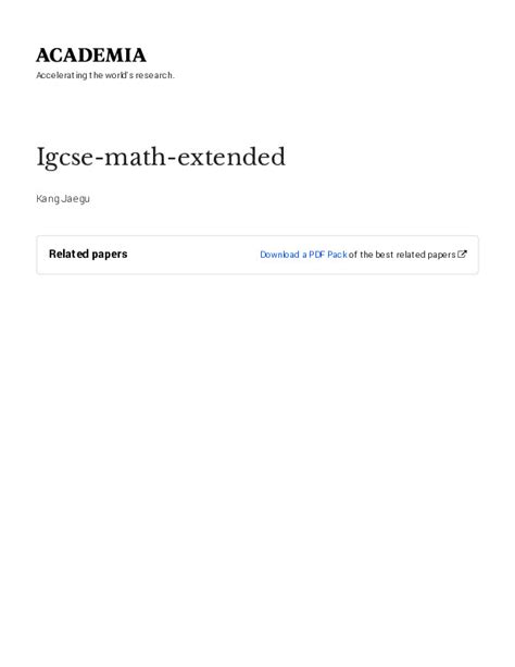 Igcse Math Extended Pdfcoffeecom