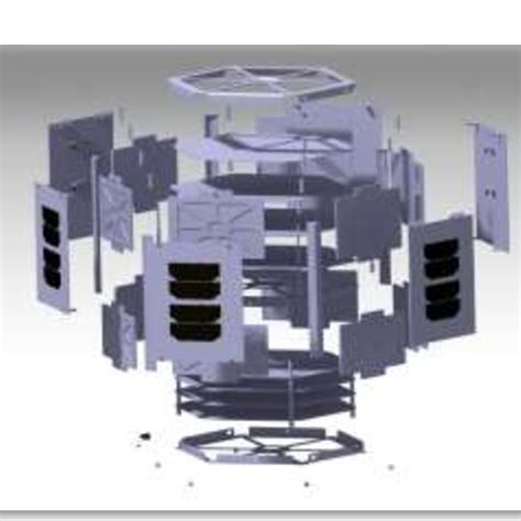 Spacecraft Parametric Cad Design Download Scientific Diagram