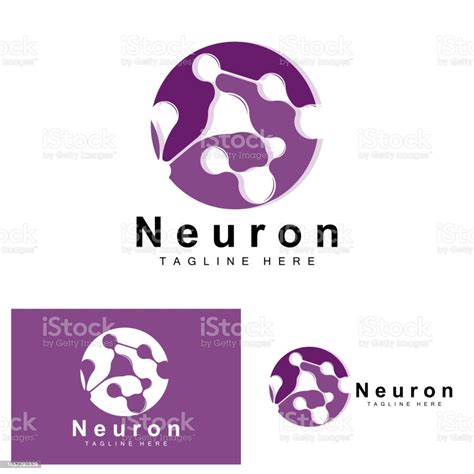 뉴런 로고 디자인 벡터 신경 세포 일러스트 레이 션 분자 Dna 건강 브랜드 3차원 형태에 대한 스톡 벡터 아트 및 기타 이미지 3차원 형태 Dna 가지돌기 Istock