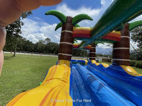 “26 Foot Water Slide Rental In Crawfordville Fl Thrilling Backyard