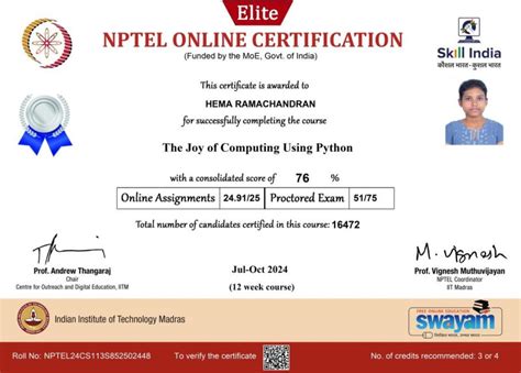 Nptel Pythonprogramming Thejoyofcomputingusingpython Elitesilver