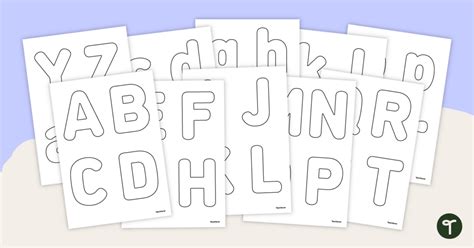 Free Letter Cut Outs Printable Fun Alphabet Pdfs Printables For