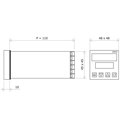 Pid Controller 48x48 Pt100 Sensor Input Range 50350°c Relay