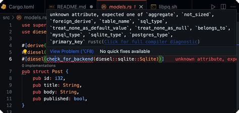 Sqlite Get Started Example Fails · Issue 3620 · Diesel Rsdiesel · Github
