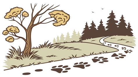 Muddy Footprint Trail Vector Art Icons And Graphics For Free Download