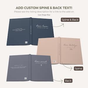 Personalized Notebook Custom Text Notebook Custom Logo Book Custom Journal Custom Book With