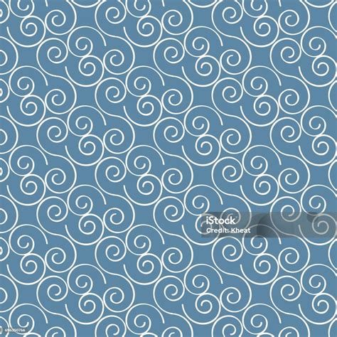 Vector Seamless Pattern Curve And Wavy Background Stock Illustration