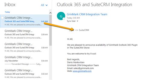 Single User Installation Outlook 365 And SuiteCRM Integration
