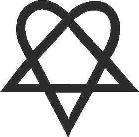 Heartagram Decal Sticker 01