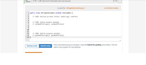 Solved Given Main0 And The Instrument Class Define A
