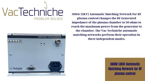 Rf Matching Network With Auto Manual Tune Vactechniche