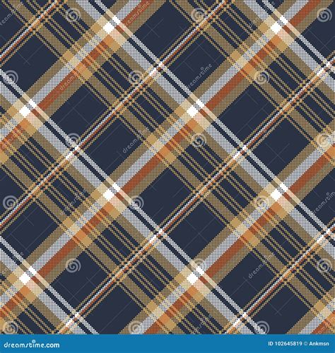 Blue Check Pixel Fabric Texture Seamless Pattern Stock Vector Illustration Of Kilt Check