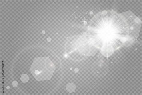 Special Lens Flash Light Effect The Flash Flashes Rays And