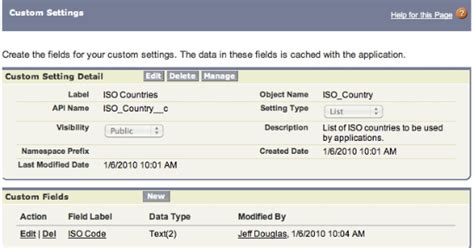 Using List Custom Settings In Salesforce Geek