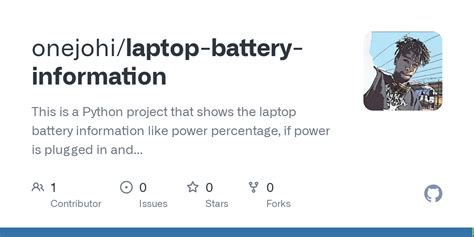Github Onejohilaptop Battery Information This Is A Python Project