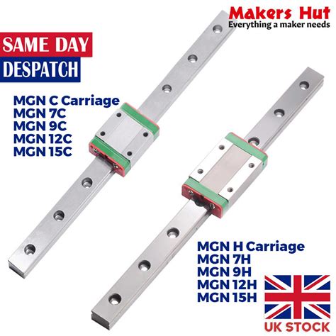 Linear Guide MGN C H Block 7mm 9mm 12mm 15mm Miniature Rail Sliding Makers Hut