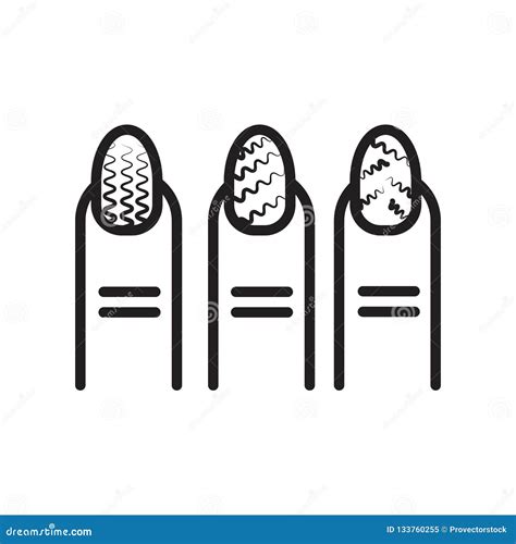 Nails Icon Vector Sign And Symbol Isolated On White Background Stock