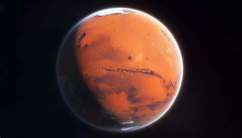 Realistic Mars Orbit View With Surface Features Virtual Backgrounds Playground