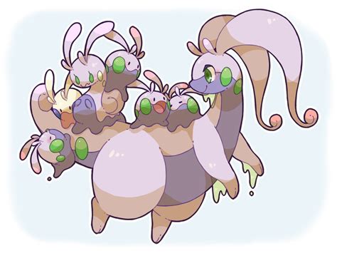 Goomy Goodra And Sliggoo Pokemon Drawn By Towa Clonea Danbooru