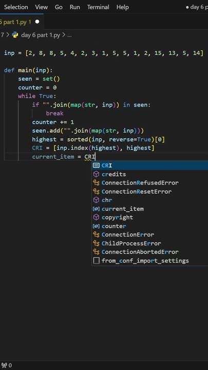 Advent Of Code 2017 Day 6 Part 1 Adventofcode Pythoncoding Youtube