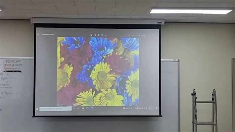 성신여대 서울캠퍼스 레이저 프로젝터 비비텍 Du3661z 3대 전동스크린 3대 설치 시공 네이버 Tv