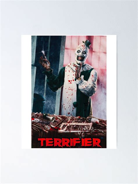 Terrifier Horror Movie Art Poster By Jamieschoen Redbubble