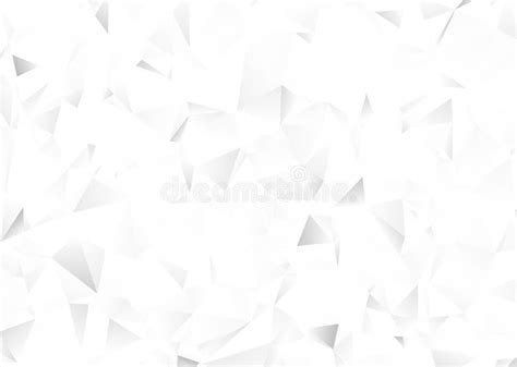 White Low Poly Background Gradient Abstract Geometric Pattern Modern Minimal Triangle Texture