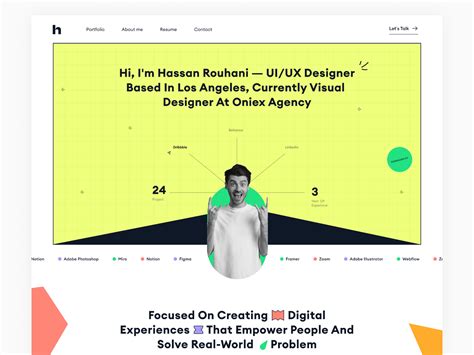 Ui Ux Designer Portfolio By Hassan Rouhani On Dribbble