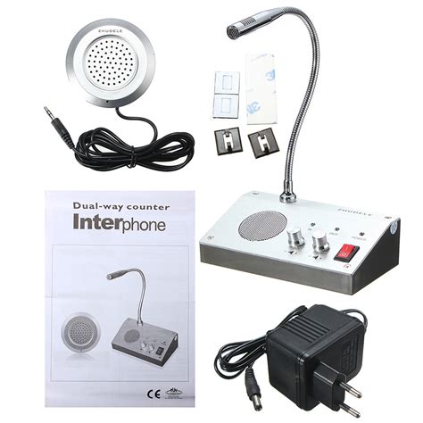 bank office store station window dualway counter intercom interphone