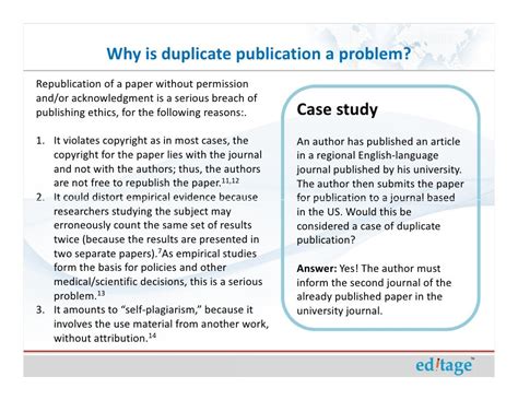 Duplicate Publications And Simultaneous Submissions