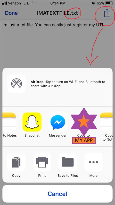 cocoa touch how do i export text from ios notes app to my app