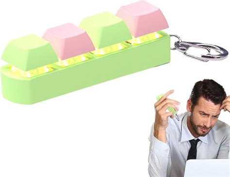 Amazon Com Keyboard Fidget Toy Keychain Keyboard Button Fidget Toy Buttons Clicker Fidget