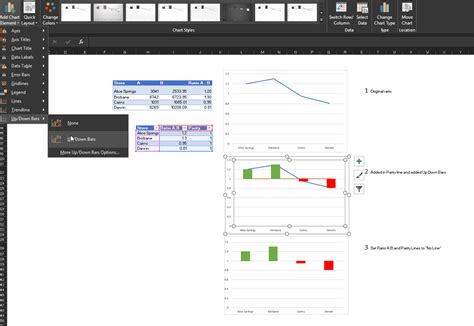solved creating an excel up down bar chart replica in