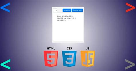 Tutorial Criando Um Bloco De Notas HTML CSS E JavaScript