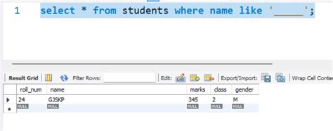 Like Operator In Mysql Ugt World