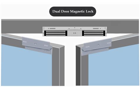 Dual Door Magnetic Lock 600lbs Holding Force