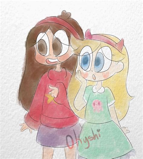 Star Butterfly And Mabel Pines By Okyshi16 On Deviantart