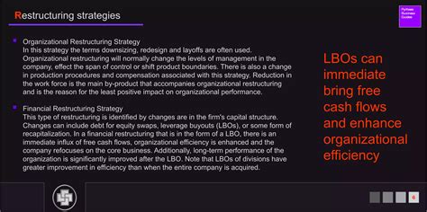 Corporate Restructuring An Overview Pdf