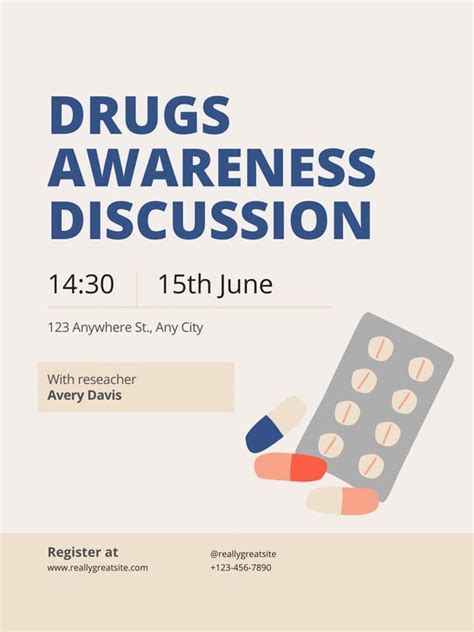 Free Printable Custom Drug Awareness Poster Templates 57 Off